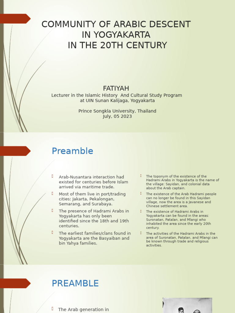 Arab Society in Jogja | PDF | Java | Ethnicity