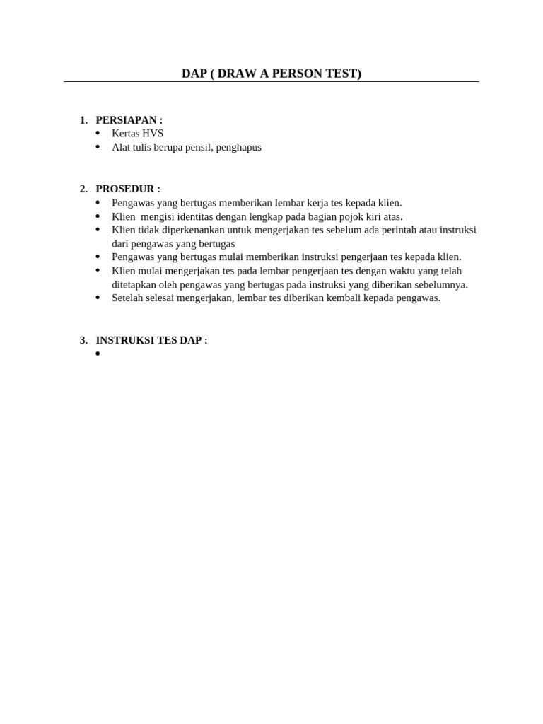 Draw A Person Test | PDF