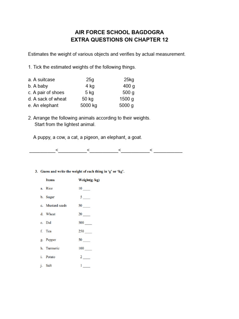 Extra Questions on Chapter 12 (Learning Outcome).Docx | PDF