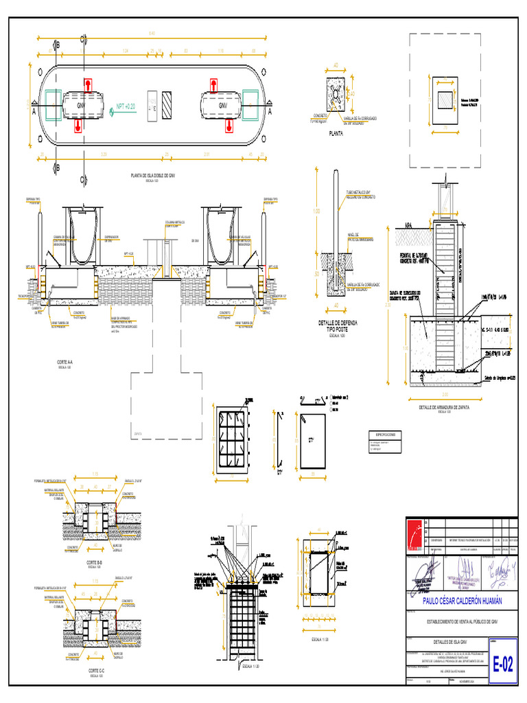 E-02_Detalles de Isla de GNV_Carabayllo_Calderon-Layout1 | PDF