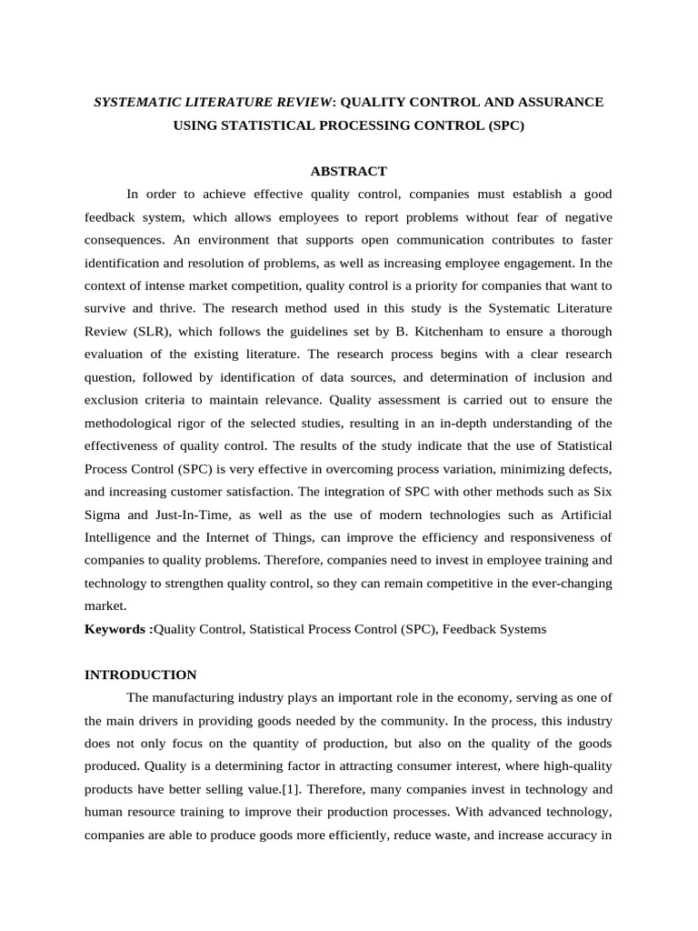 SLR-Statistical Process Controlen | PDF | Quality Management | Supply Chain