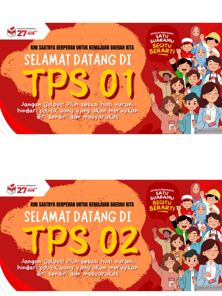 Banner Selamat Datang Di Tps Part 2 | PDF