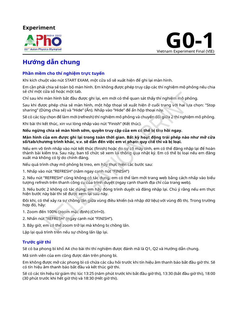 APhO 2022 - TH C Hành | PDF