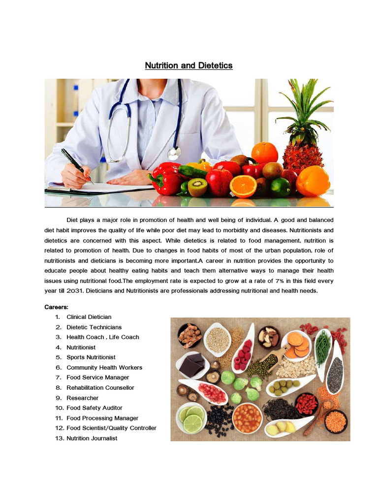 Nutrition Dietetics | PDF