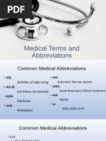 Medical Abbreviations and Symbols List | PDF | Science & Mathematics