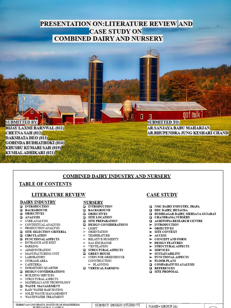 Combined Dairy and Nursery Design Study | PDF | Greenhouse | Dairy