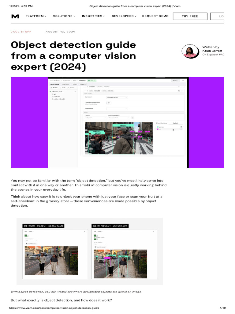Object detection guide from a computer vision expert (2024) _ Viam ... Object detection guide from a computer vision expert (2024) _ Viam ...