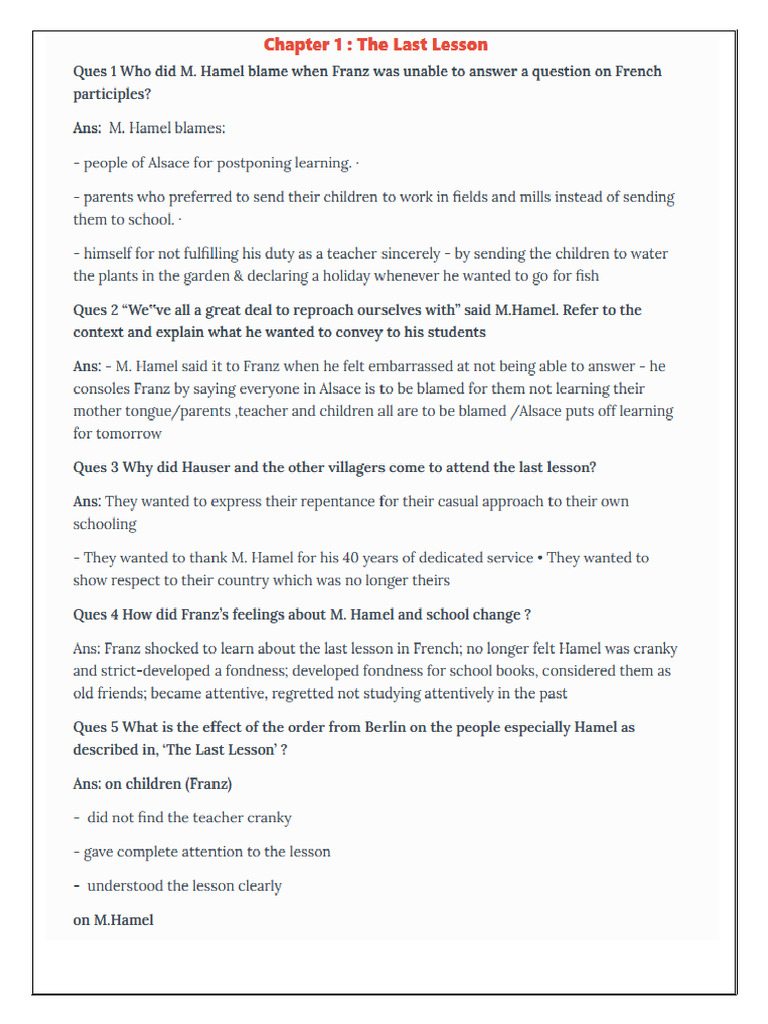 Last Minute Questions - Xii | PDF