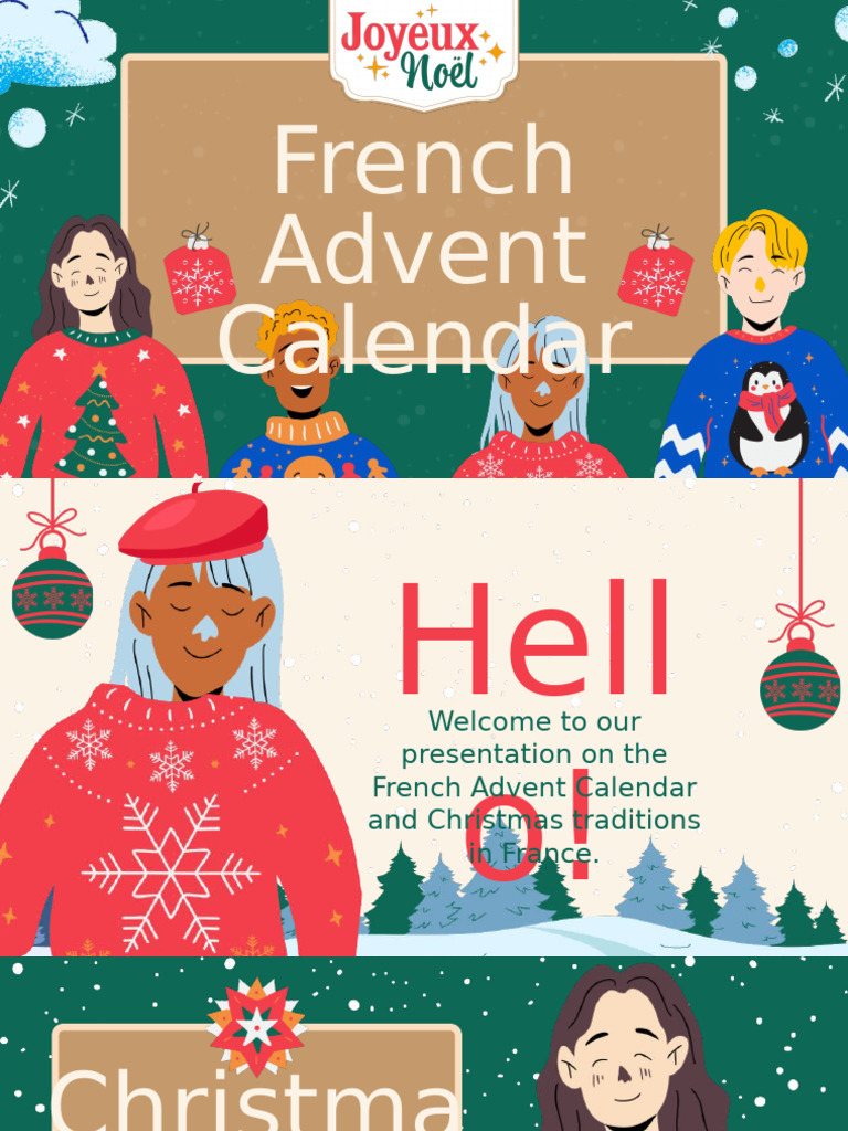 French Advent Calendar Slides | PDF | Christmas | Advent