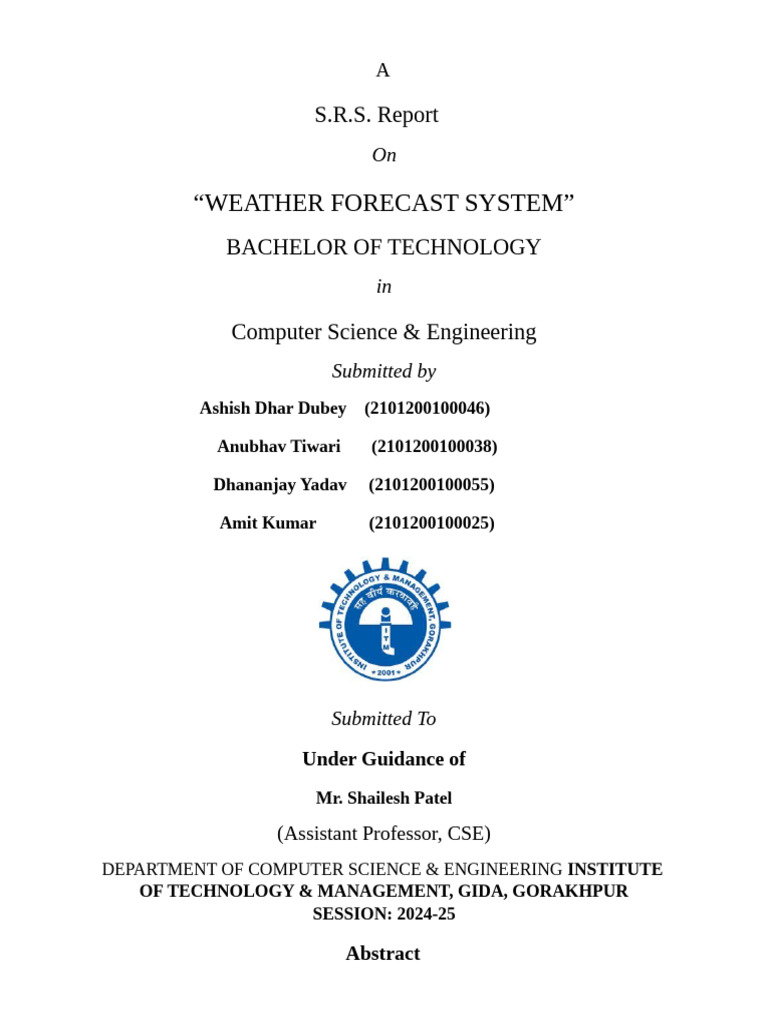 SRS WEATHER3 EDITED.pdf | PDF | Weather Forecasting | Weather