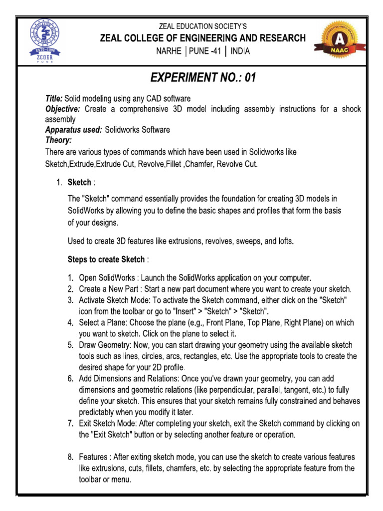 Solidwork Report | PDF