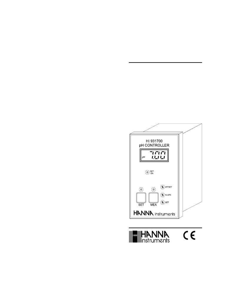 Mini Controlador de PH BL931700 Manual | PDF | Ph | Redox