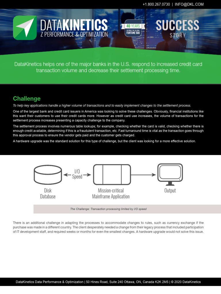DataKinetics American Credit Card Success Story | PDF | Credit Card | Database Transaction