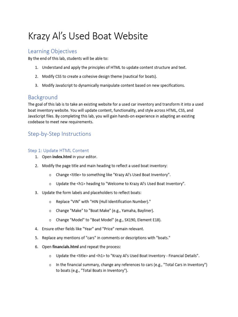 Comm 394 Javascript Lab 3 1 Pdf Java Script Html