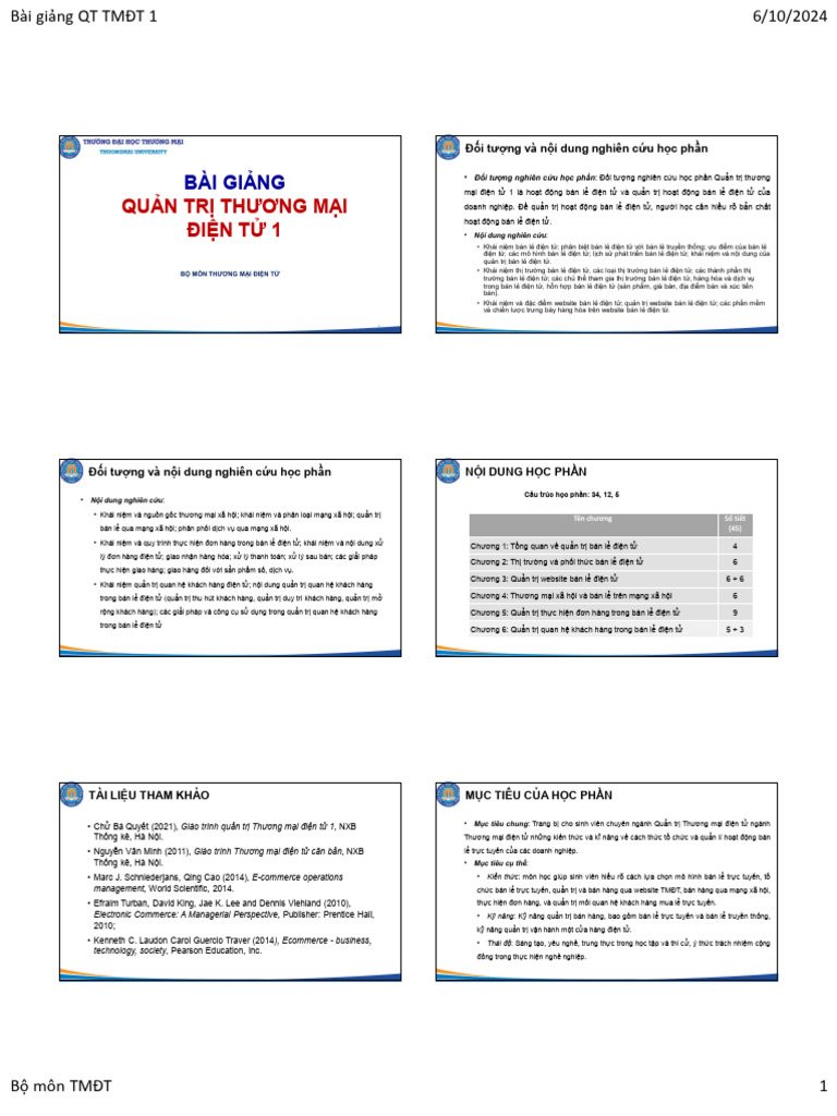 eCOM2012 - QT TMĐT 1 - 2024 | PDF