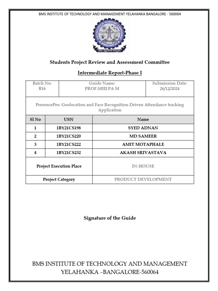 Final Year Project Report | PDF | Biometrics | Computer Security