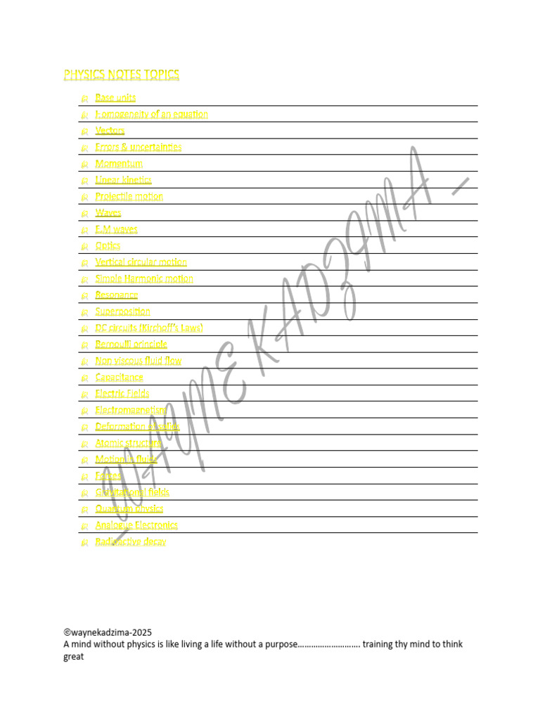 Advanced Physics Study Guide | PDF