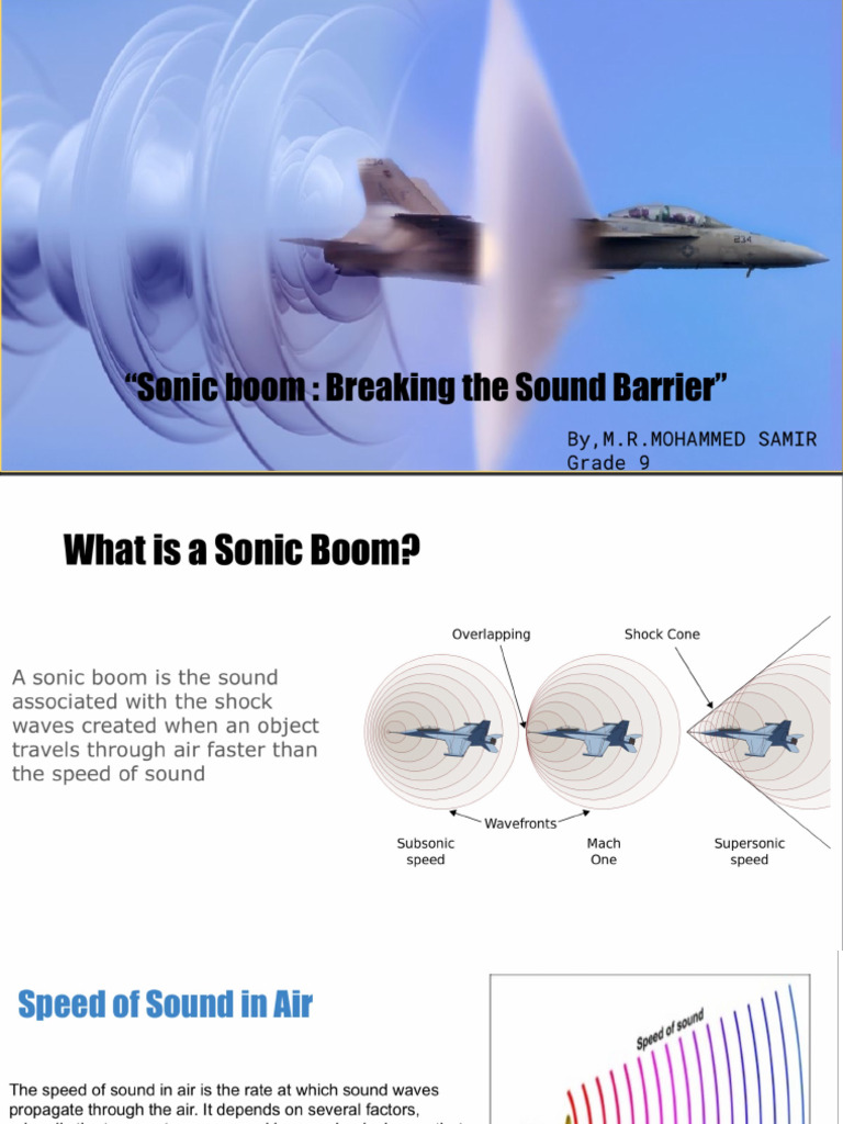 Understanding Shock Waves and Sonic Booms | PDF