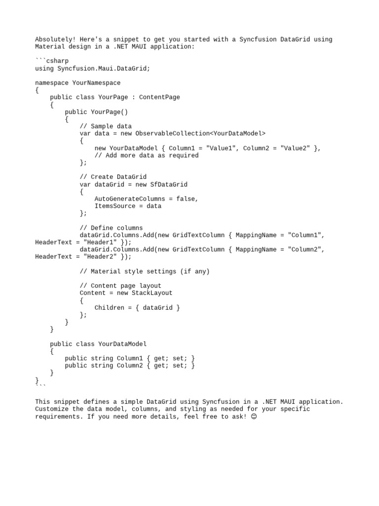 Syncfusion Datagrid Using Material Ui | PDF