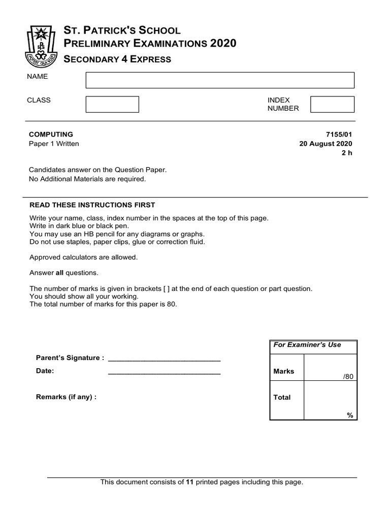 SPSS 2020 Computing P1 | PDF | Input/Output | Algorithms