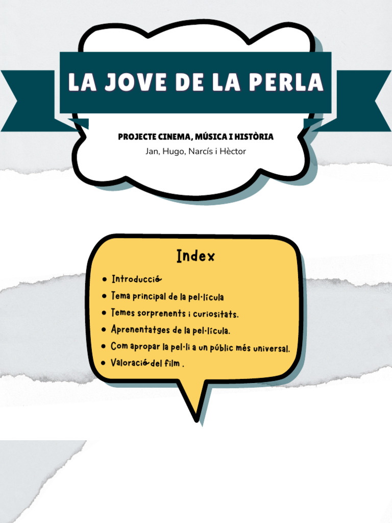 La jove de la perla | PDF