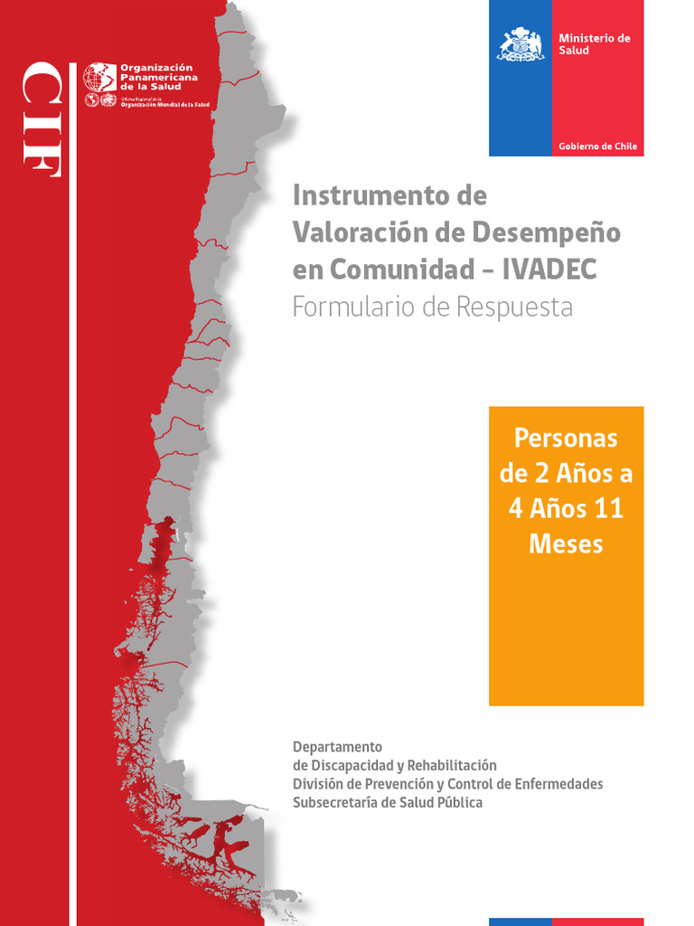 Formulario de Respuesta IVADEC-CIF 2 Años A 4 Años 11 Meses Indd | PDF | Invalidez