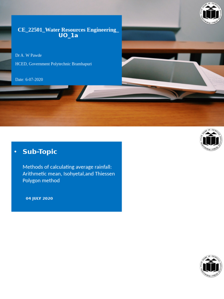 WRE CO1 UO1a PPT | PDF | Drainage Basin | Contour Line