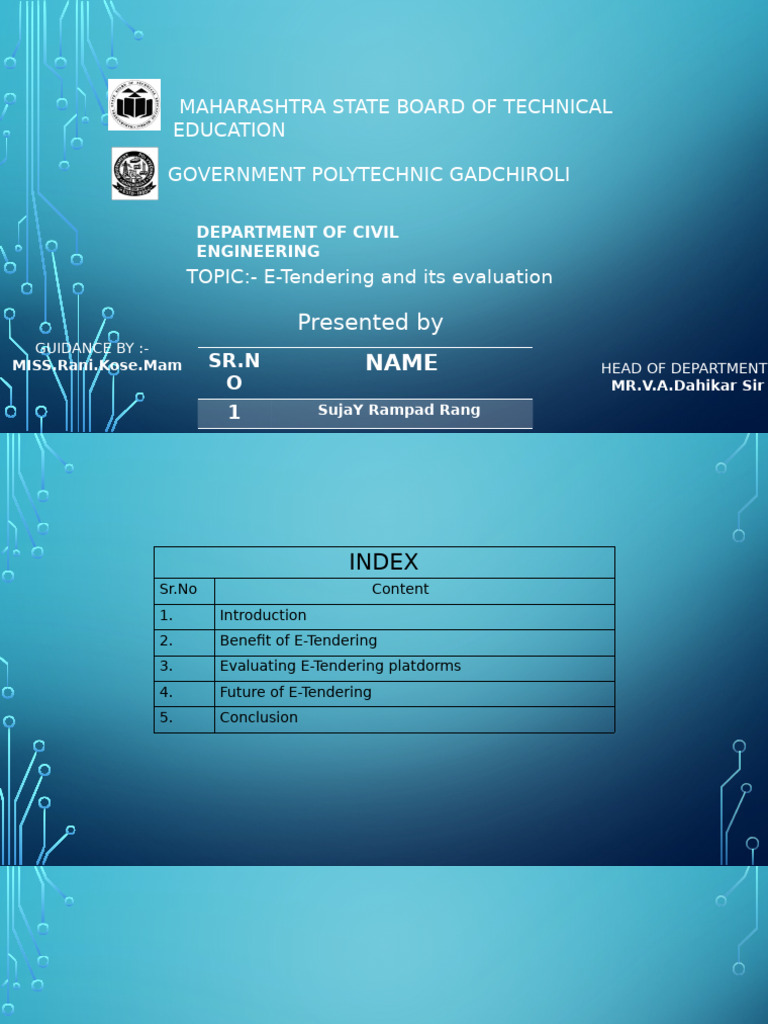 Sujay e Tendering | PDF