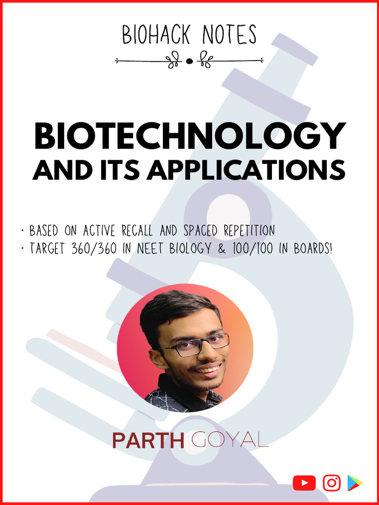 Biotechnology and Its Applications New BioHack | PDF | Biology ...