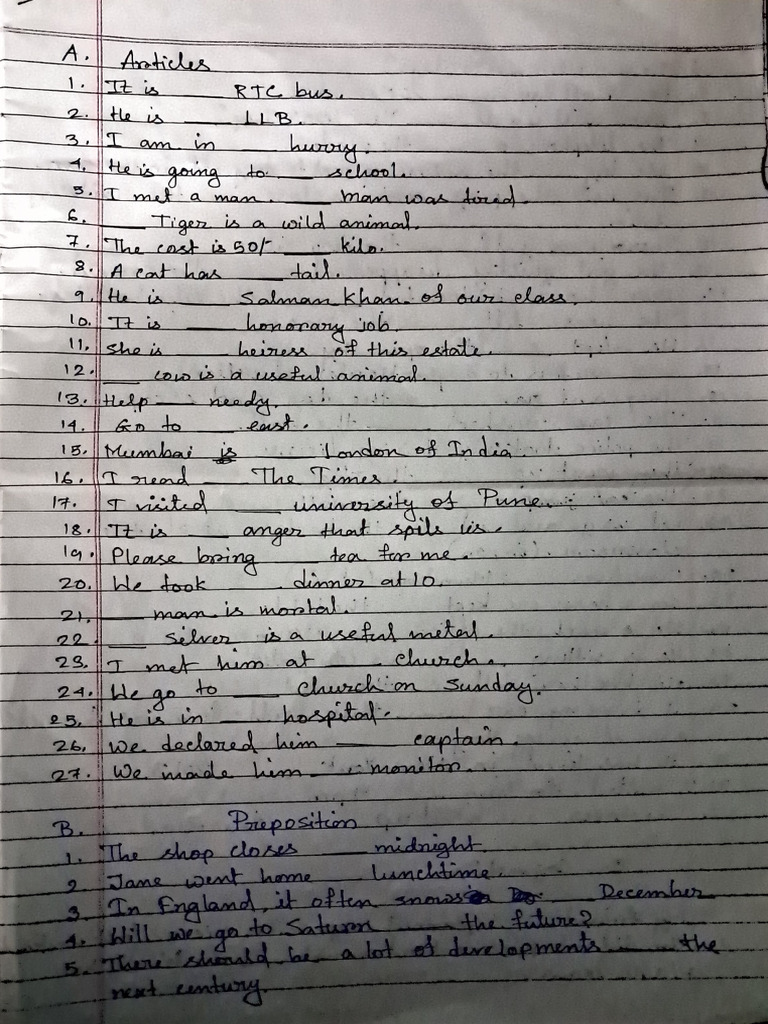 Grammar Sheet For Final | PDF