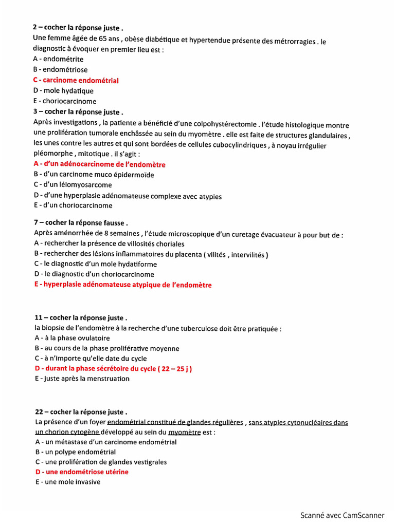 Anapath Endometre Sein TD | PDF