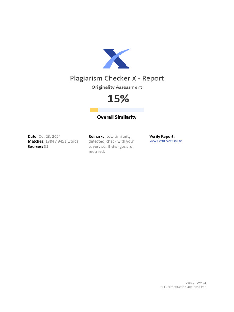 Plagiarism Checker X - Report: Originality Assessment | PDF | Recycling ...