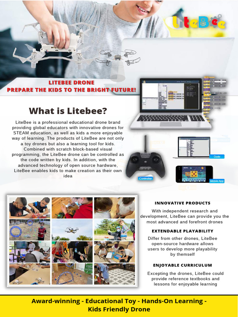 Litebee Drone Catalog Intelek Hub 2024 | PDF | Unmanned Aerial Vehicle | Computing