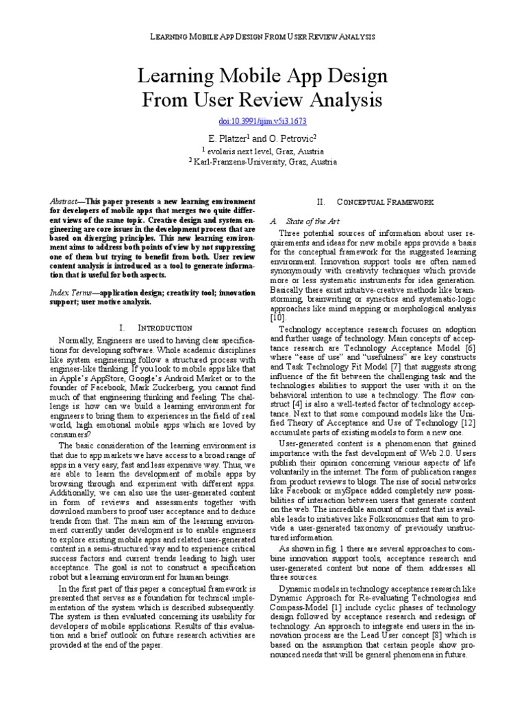 Learning Mobile App Design | Download Free PDF | Usability | Mobile App