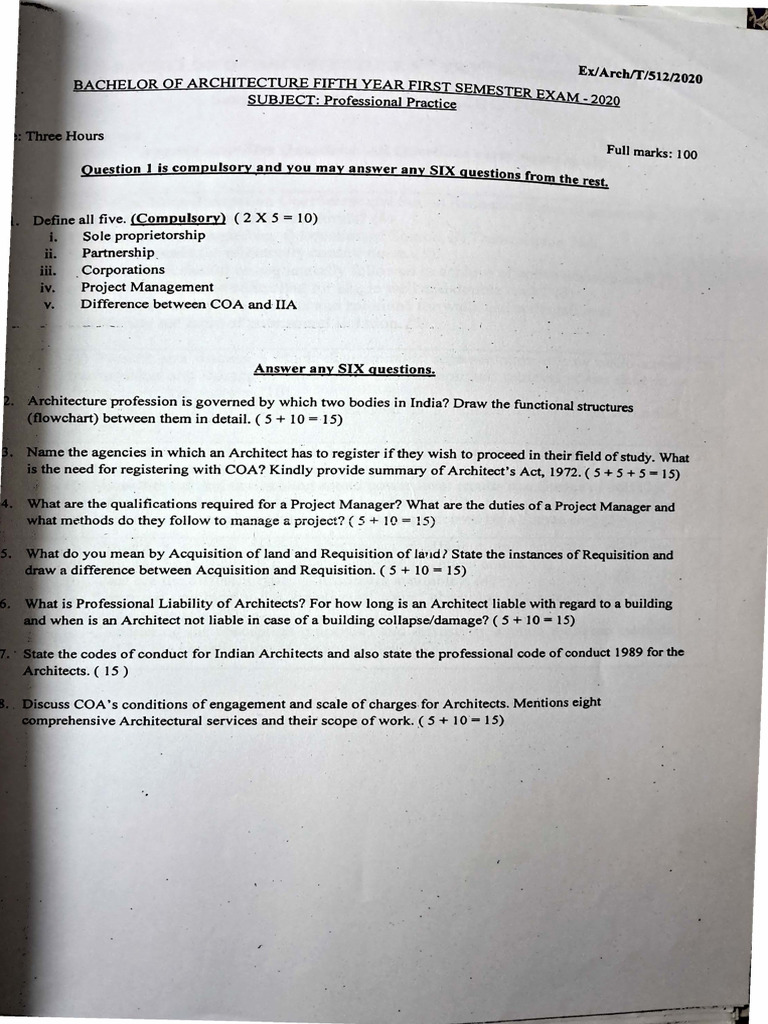 Previous Year Papers 1 Jadavpur University | PDF