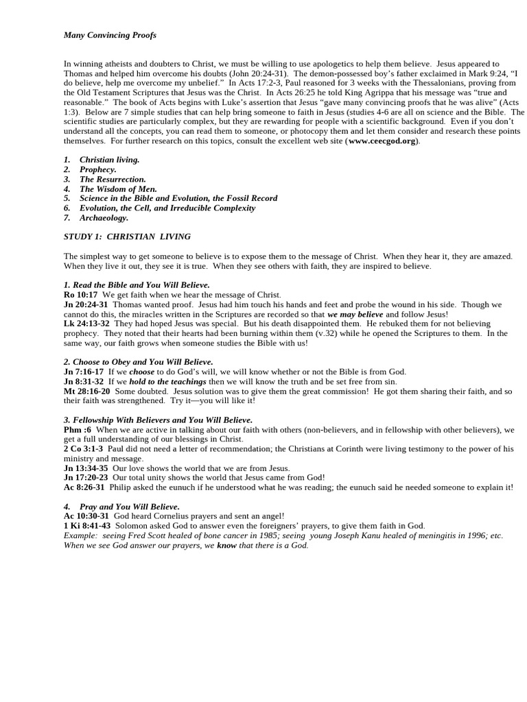7 Studies for Strengthening Faith | PDF | Jesus | Atomic Nucleus