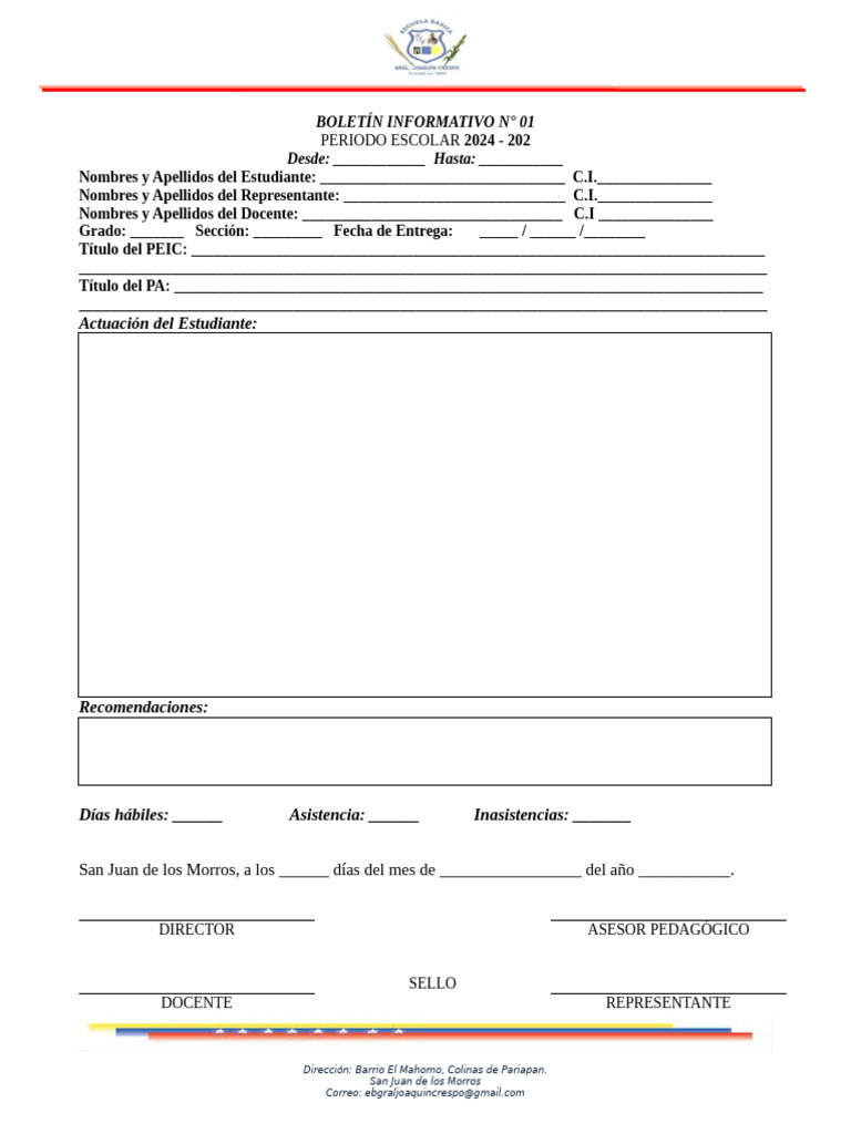 Formato Boletin | PDF