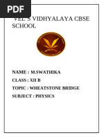 Wheatstone Bridge | PDF | Electrical Resistance And Conductance | Resistor