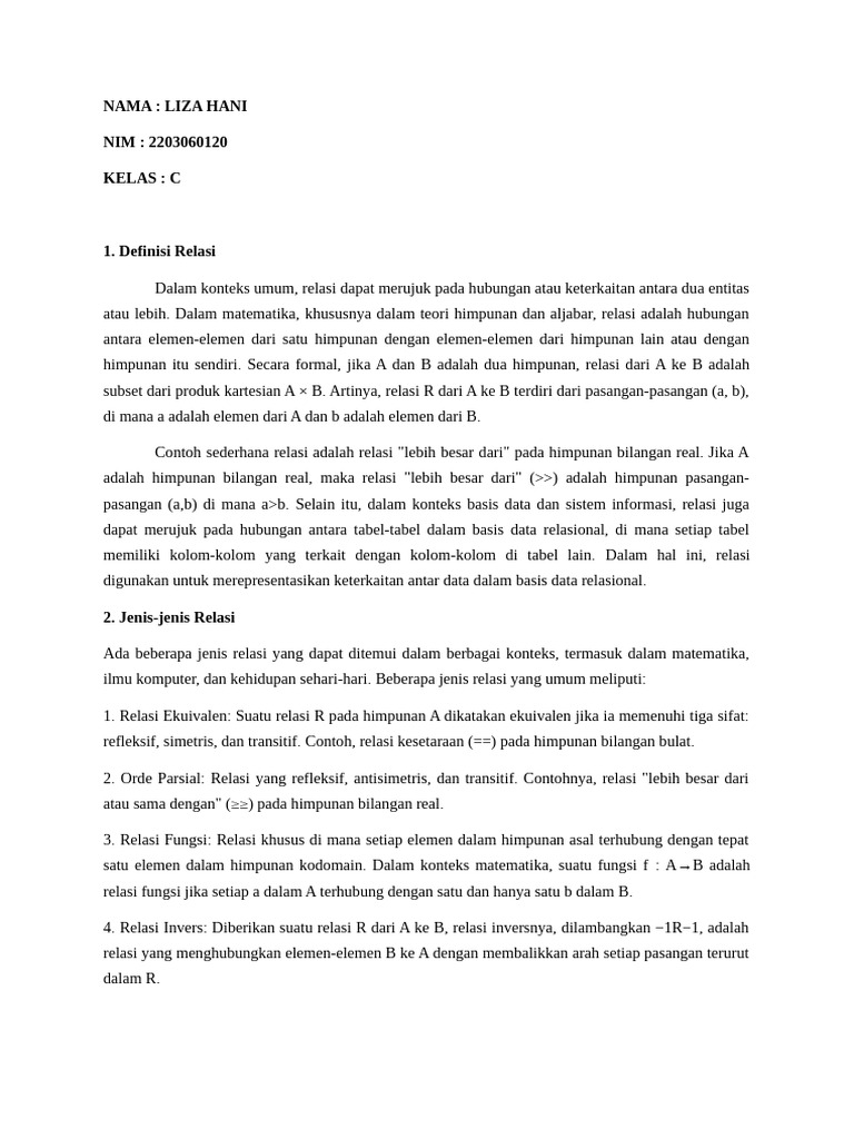 Liza Hani - 2203060120 | PDF