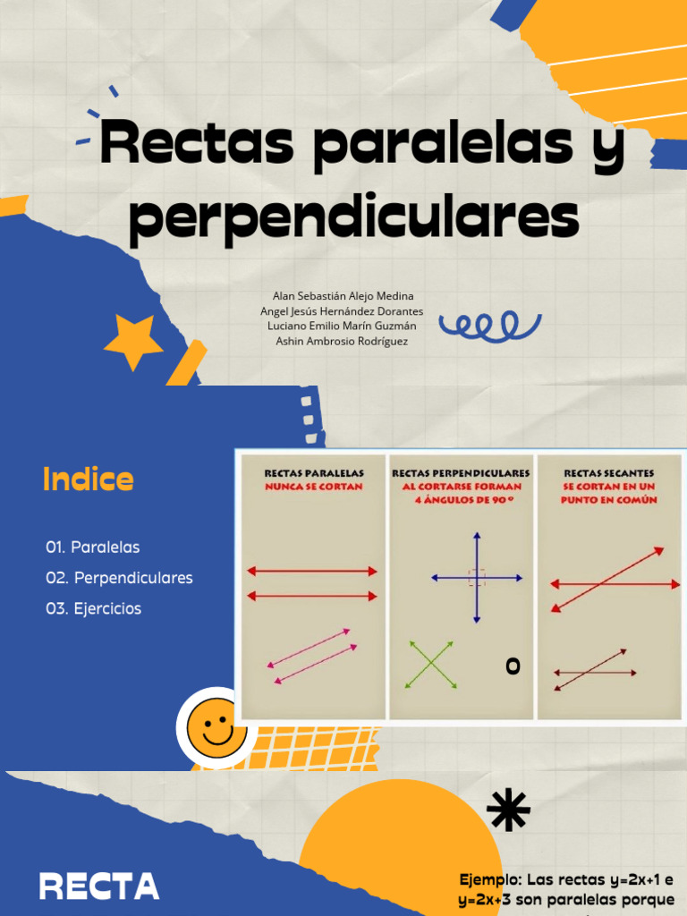Rectas Perpendiculares y Paralelas | PDF
