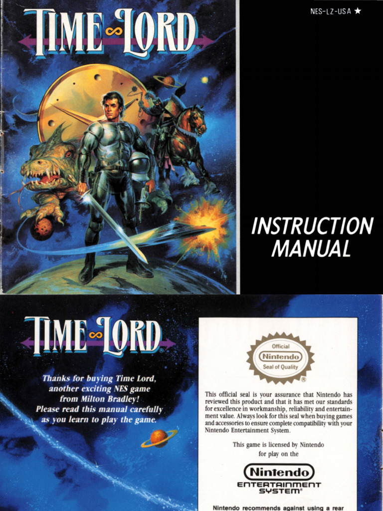 Time Lord - Manual (Searchable) | PDF | Nintendo | Radio