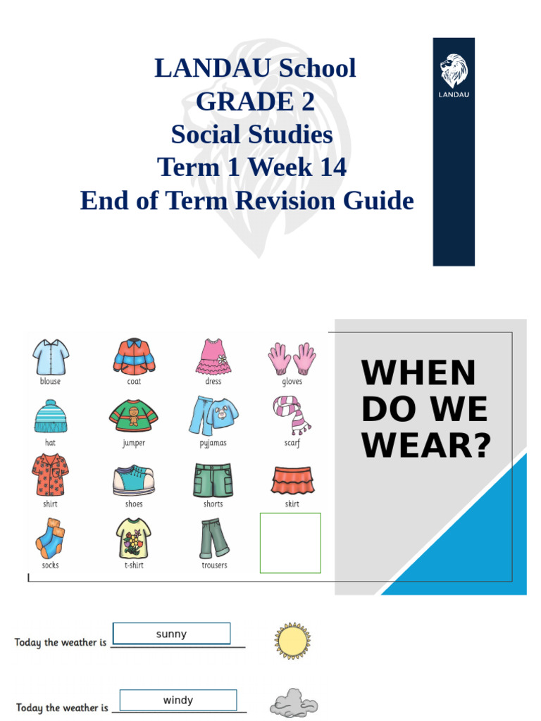 Grade 2 Social Studies Revision Guide | PDF
