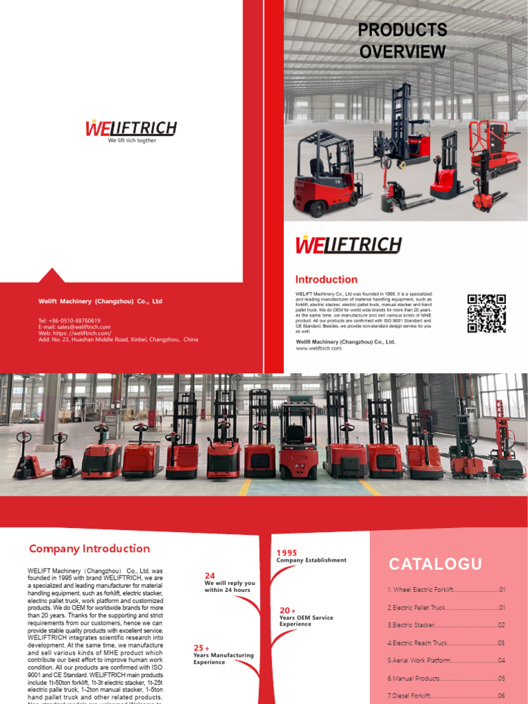 WELIFTRICH (Mini Catalog) | PDF | Forklift | Manufactured Goods