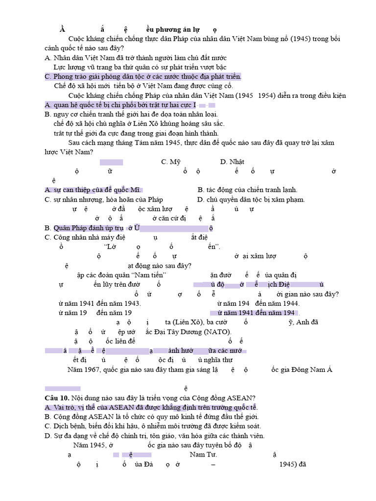 On Tap Cuoi HKI Edited Edited Edited | PDF