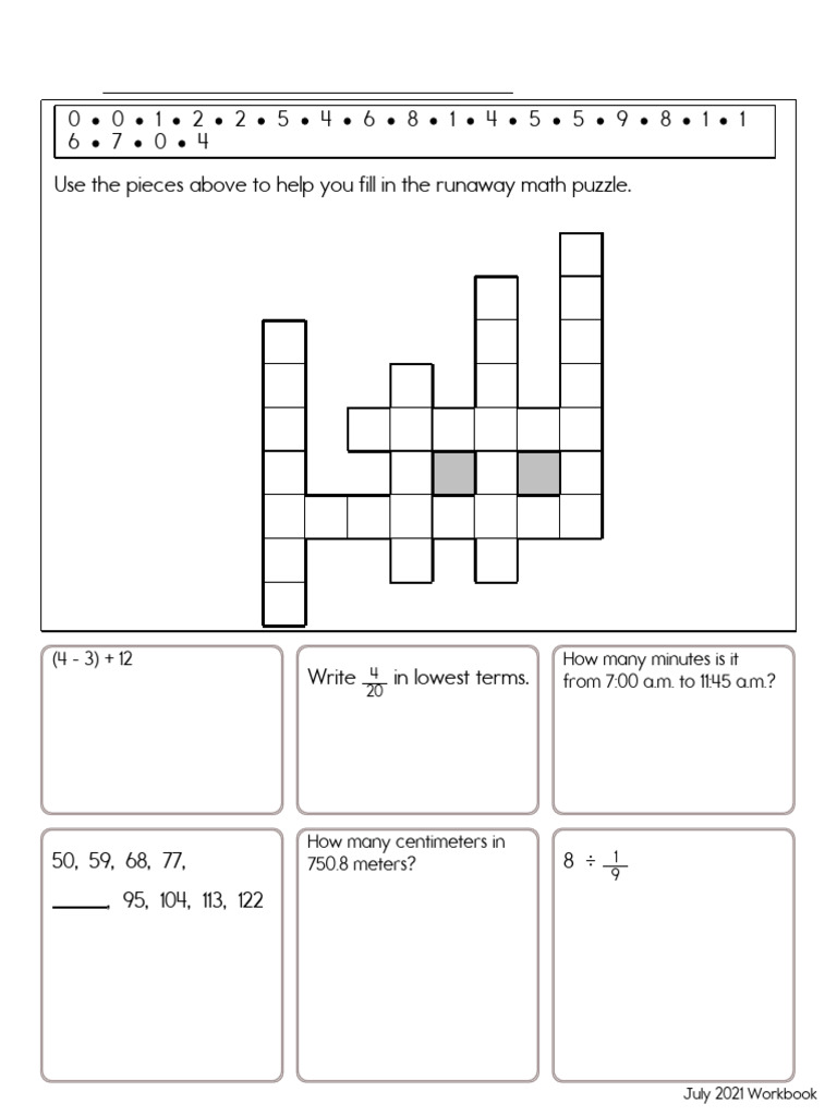 Math Worksheets Grade5 Printables | PDF