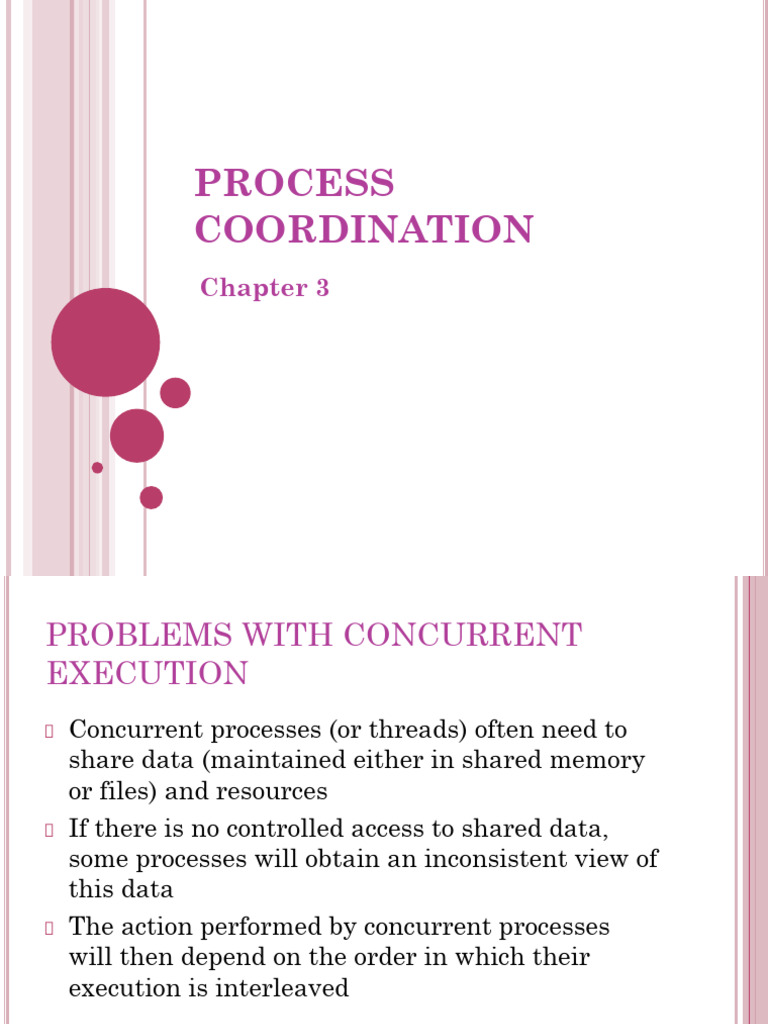Unit 3 Process Coordination | PDF | Computer Science | Concurrency (Computer Science)