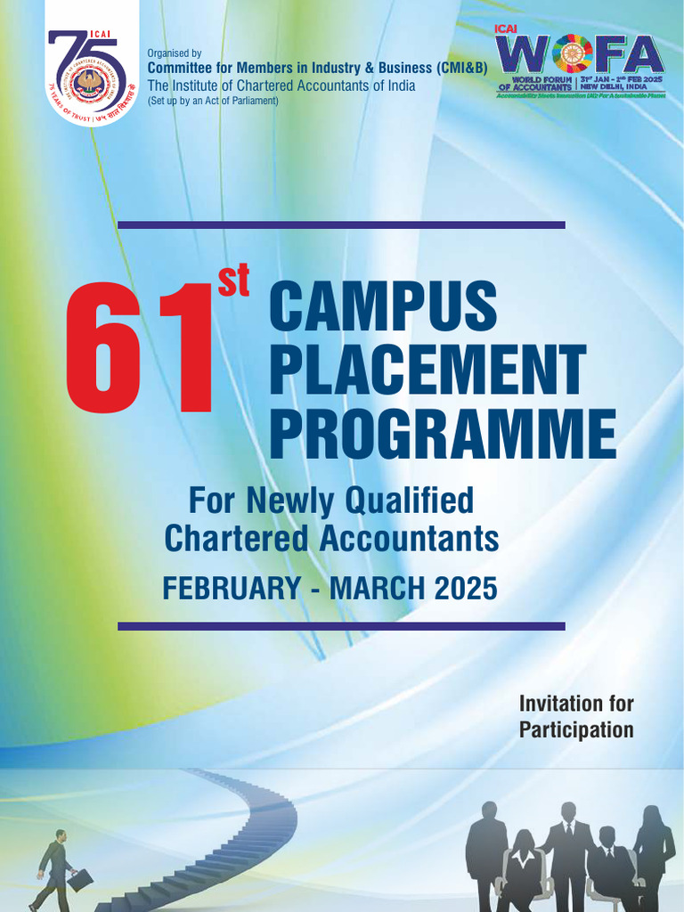 61st ICAI Campus Placement Brochure For Nov24 Qualified CAs - CA Monk | PDF | Accountant ...