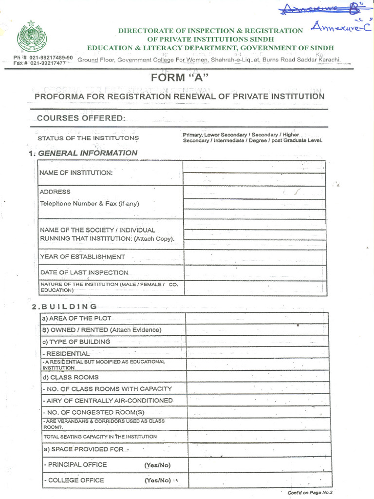 Edu-Ced-01 Form A | PDF