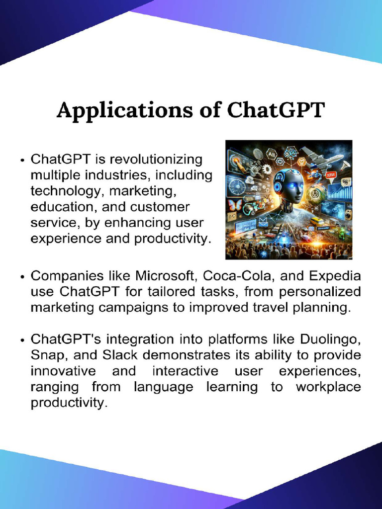 Applications of ChatGPT | PDF