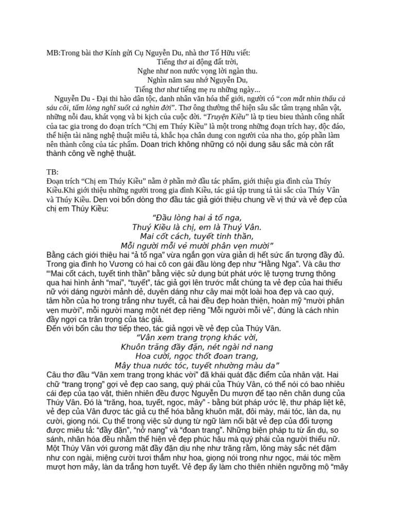 Thuy Kieu | PDF